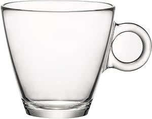 Amazon.com: Bormioli Rocco Easy Bar Cappuccino Cup 220 ml, Transparent ...