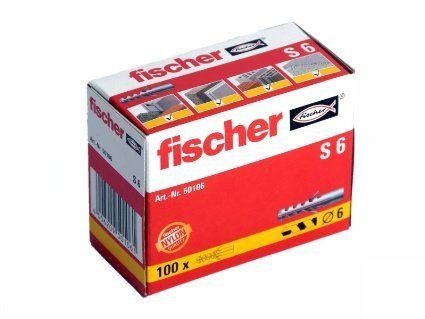 Bosch Fischer Expansion Nylon Plug S6-100pcs : Amazon.in: Home Improvement