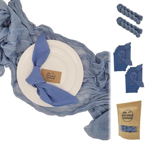 Amazon.com: Sage Green 1 x Table Runner and 6 x Napkins Set, Table ...