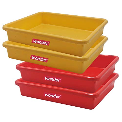 Simply Home Prime Exel Small Tray for Home/Office/Kitchen, Set of 4 pc ...