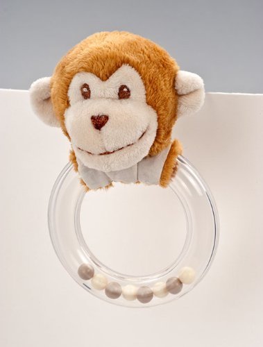 Amazon.com : Monkey Ring Rattle By Douglas : Baby Rattles : Toys & Games
