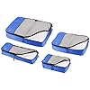 Amazon.com: Amazon Basics 4 Piece Packing Cubes for Travel, Travel ...