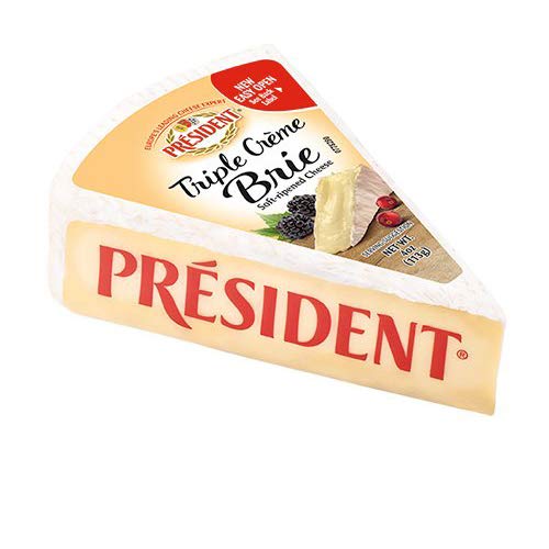 Amazon.com: President Triple Cream Brie Cheese, 4 oz : Grocery ...