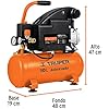 Truper COMP-10L, COMPRESOR DE AIRE 120 V, LUBRICADO, HORIZONTAL 10 L ...