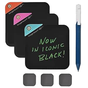 Boogie Board VersaNotes Starter Pack, Reusable 3-Pack 4x4 Dry-Erase and ...