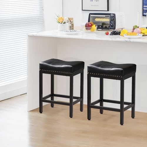 Amazon.com: Sweetcrispy Bar Stools Set of 2， 24 inch Counter Height Bar ...