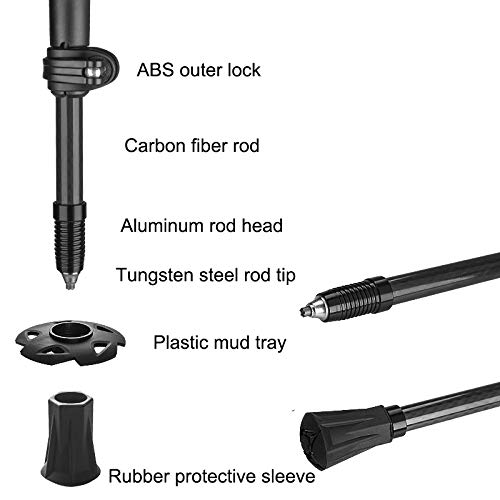Carbon Trekking Poles Carbon Fiber Trekking Poles - Lightweight ...