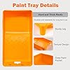 Amazon.com: Mister Rui Paint Tray Liner, 4 Inch-10 Pieces, Plastic ...