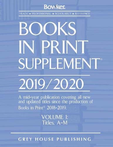Books In Print Supplement - 3 Volume Set, 2019/20 : RR Bowker: Amazon ...