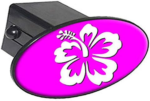 Amazon.com: GRAPHICS & MORE Hibiscus Flower White On Pink Oval Tow ...