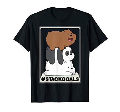 CN We Bare Bears Stack Goals Poster T-Shirt - Want It All