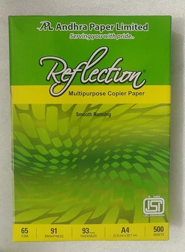 Reflection 65 GSM A4 Size Copier Paper - 1 Ream (500 Sheets ...