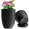 Amazon.com: WSMKSZ 7 inch Plant Pots, 5 Pack Flower Pots with Drainage ...
