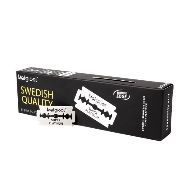 Amazon.com: Swedish Quality Super Platinum Double Edge Razor Blades ...