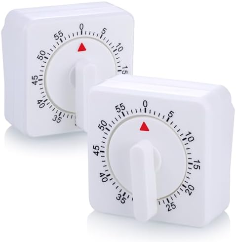 Hejo 2PCS Kitchen Timers for Cooking, Egg Timer, Mechanical Timer, 1 ...