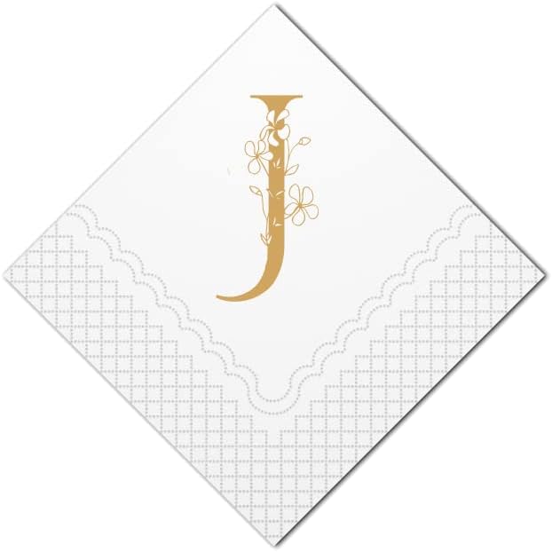 Amazon.com | Entertaining with Caspari White Pearl Paper Linen Cocktail ...