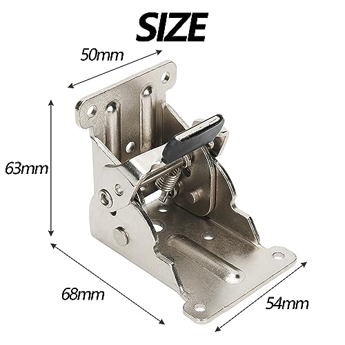 DXIA 2Pcs Folding Lock Extension Table Bed Leg Feet Support,Folding ...