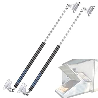 Amazon.com: 20 inch 200 LB Gas Prop Struts Shocks with L Mounting ...