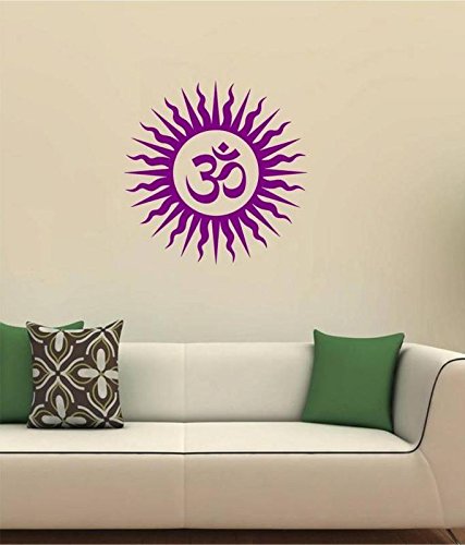 Buy ARWY om wall sticker for bedroom Om purple for wall sticker for ...