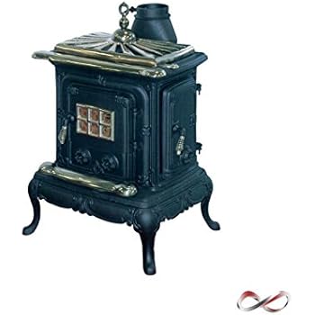 STUFA IN GHISA FRANKLIN 130 MQ - 13 kW CAMINO A LEGNA CAMINETTO: Amazon ...