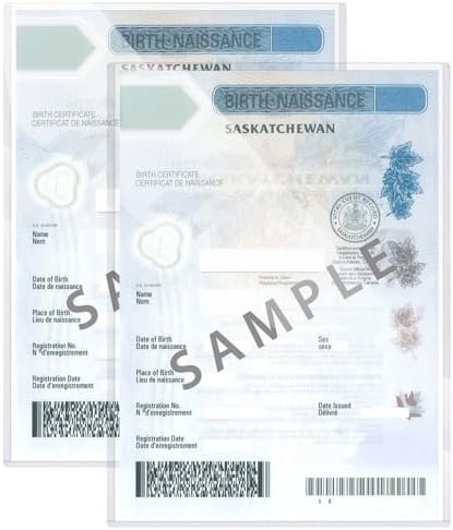 2 Pcs Birth Certificate Holder Canada 5x7 Inches,Clear Plastic ...