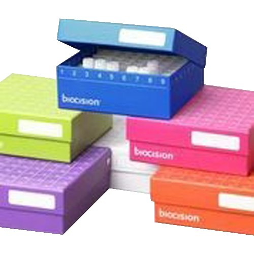 BioCision BCS-206P TruCool CryoBox mit Scharnier, 81 Plätze, Violett (5 ...