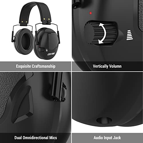 Ear Protection Shooting Hearing Protection Electronic Earmuffs, Noise ...