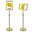 VAIIGO 2Pack Adjustable Sign Stand A4 Aluminum Poster Menu Stand Floor ...
