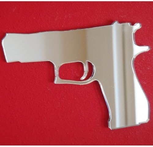 Amazon.com: Super Cool Creations Gun Mirrors - 45cm x 33cm : Home & Kitchen