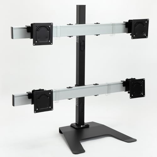 Amazon.com: Conforteclea Quad Monitor Desk Mount, 4 Monitor Stand ...