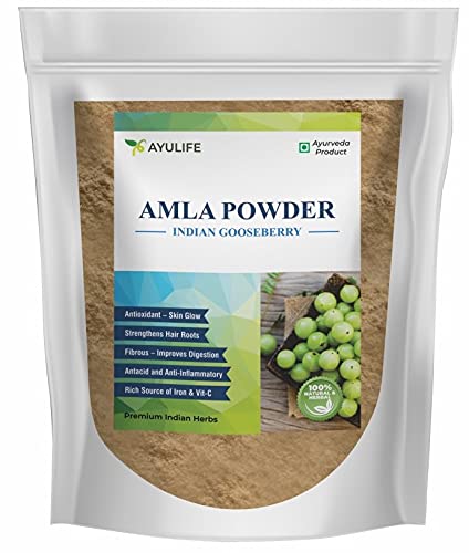 Ayulife - Amla Powder/Indian Gooseberry | 100% Herbal Powder, Acts as ...