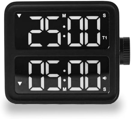 Amazon.com: Minimal Pomodoro Timer Countdown Study Silent Visual Office ...