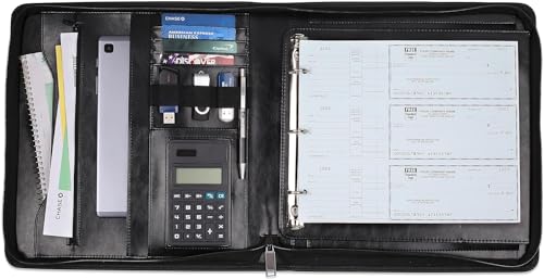 Snapklik.com : 3 Ring Check Binder Portfolio, For Home Accountant & End ...