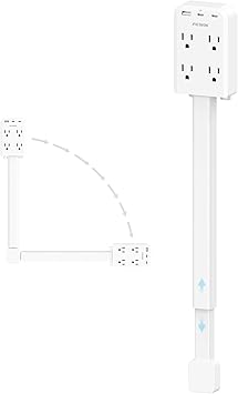 Amazon.com: Electrical Outlet Extender Stick with USB Ports(2 USB C ...