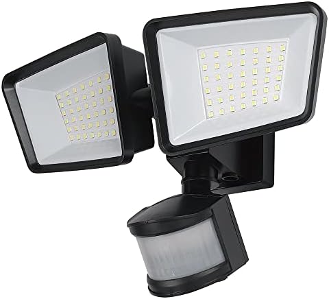 Patriot Lighting LED Solar Dual Head Motion Sensor Outdoor Security ...
