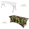 Amazon.com: XBFCDN Military Army Green Camo 6 Ft Elastic Table Cover ...