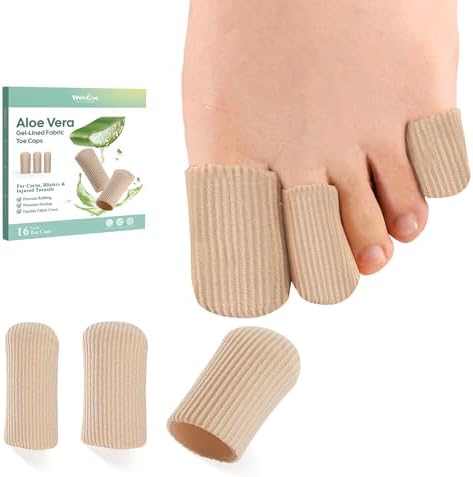 Amazon.com: Welnove Toe Caps and Protectors - 16 Pack Aloe Vera Extract ...