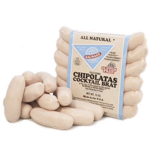 Amazon.com: Veal Chipolatas Bratwurst Sausage Frozen - 1 oz links, 10 ...