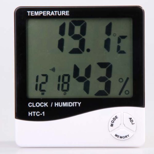 COCO LCD Alarm Clock / Calendar / Thermometer / Humidity : Amazon.ca: Home