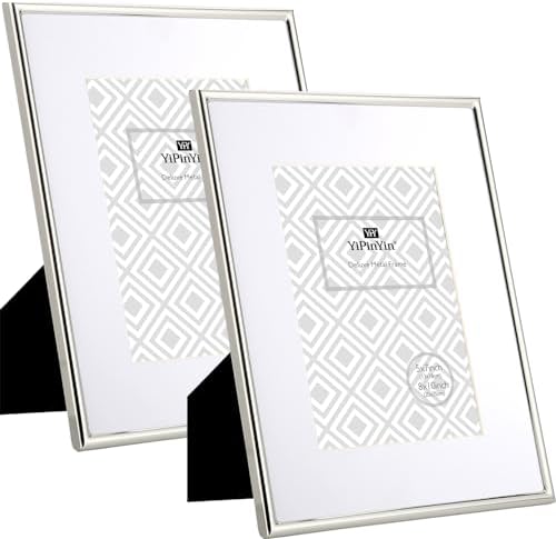 Amazon.com - DECANIT 8x10 Picture Frame Metal,Thin Profile Photo Frame ...