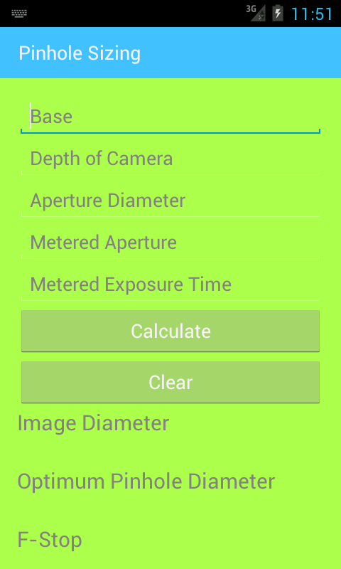 Pinhole Sizing - App on the Amazon Appstore
