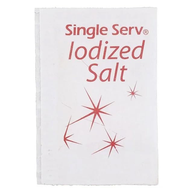 Amazon.com : Iodized Table Salt | 0.5g Packets, 1000 Count | Individual ...