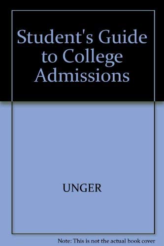 Buy Student's Guide to College Admissions Book Online at Low Prices in ...