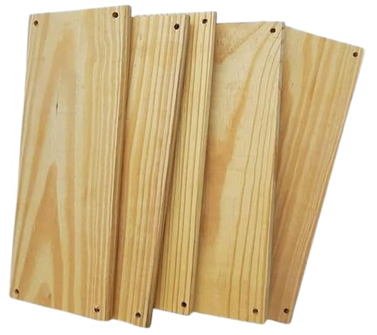 Urooz Natural Wooden Pinewood Plank for Macrame Products Rectangle ...