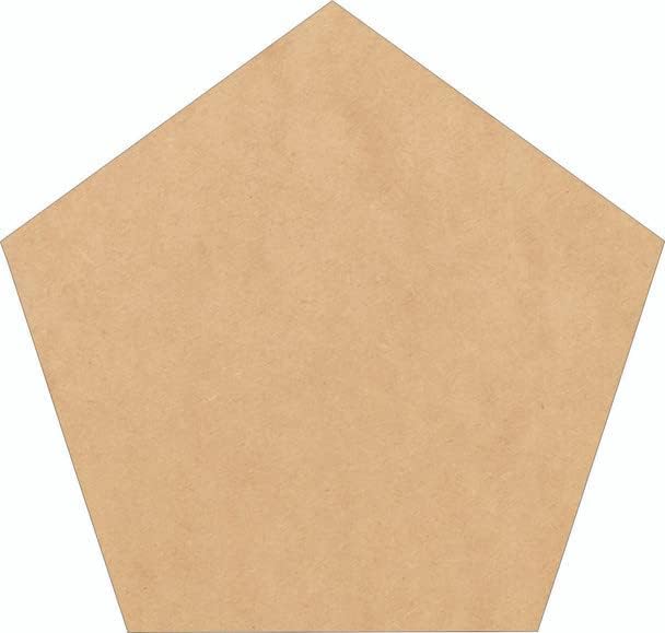Alvika - 4 Inch Pentagon Shape Wooden MDF Coasters for DIY Art & Craft ...