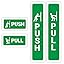 Two Pairs (4 pieces) Self-Adhesive Push Pull Door Signs for Commercial ...
