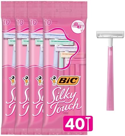 Amazon.com: BIC Silky Touch Women's Disposable Razors, With 2 Blades ...
