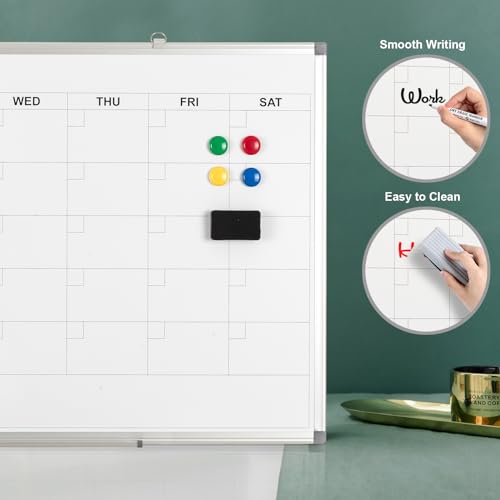 Snapklik.com : Comix Magnetic Dry Erase Calendar Whiteboard, 36 X 24 ...