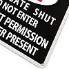 Amazon.com : Warning Beware Of Dog Metal Sign No Trespassing Dog On ...