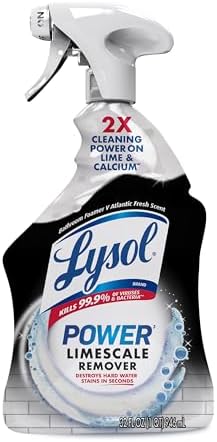 Amazon.com: Lysol Power Limescale Remover Bathroom Cleaner Spray, Hard ...